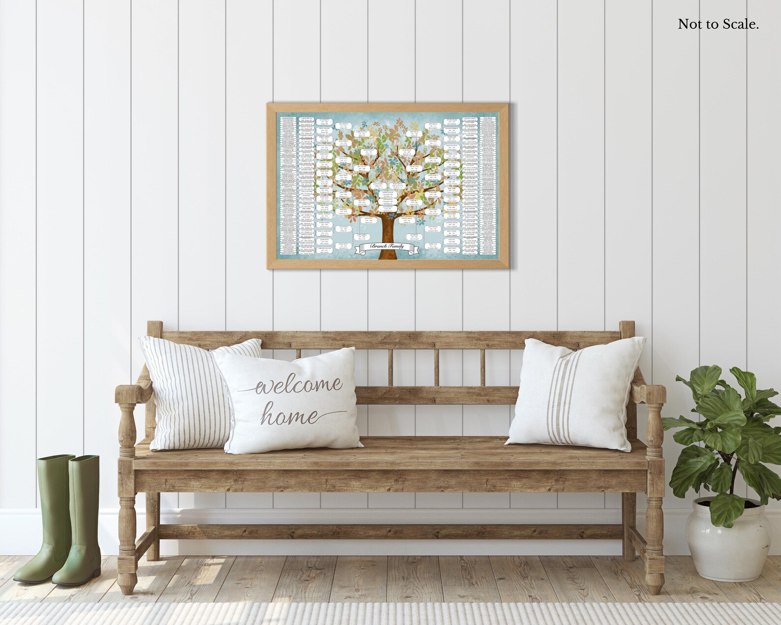 8 Generation Large Blank Family Tree ~ Genealogy Chart ~ Digital ...