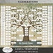 Large 8 Generation Family Tree Genealogy Chart Canva Template Ancestry ...