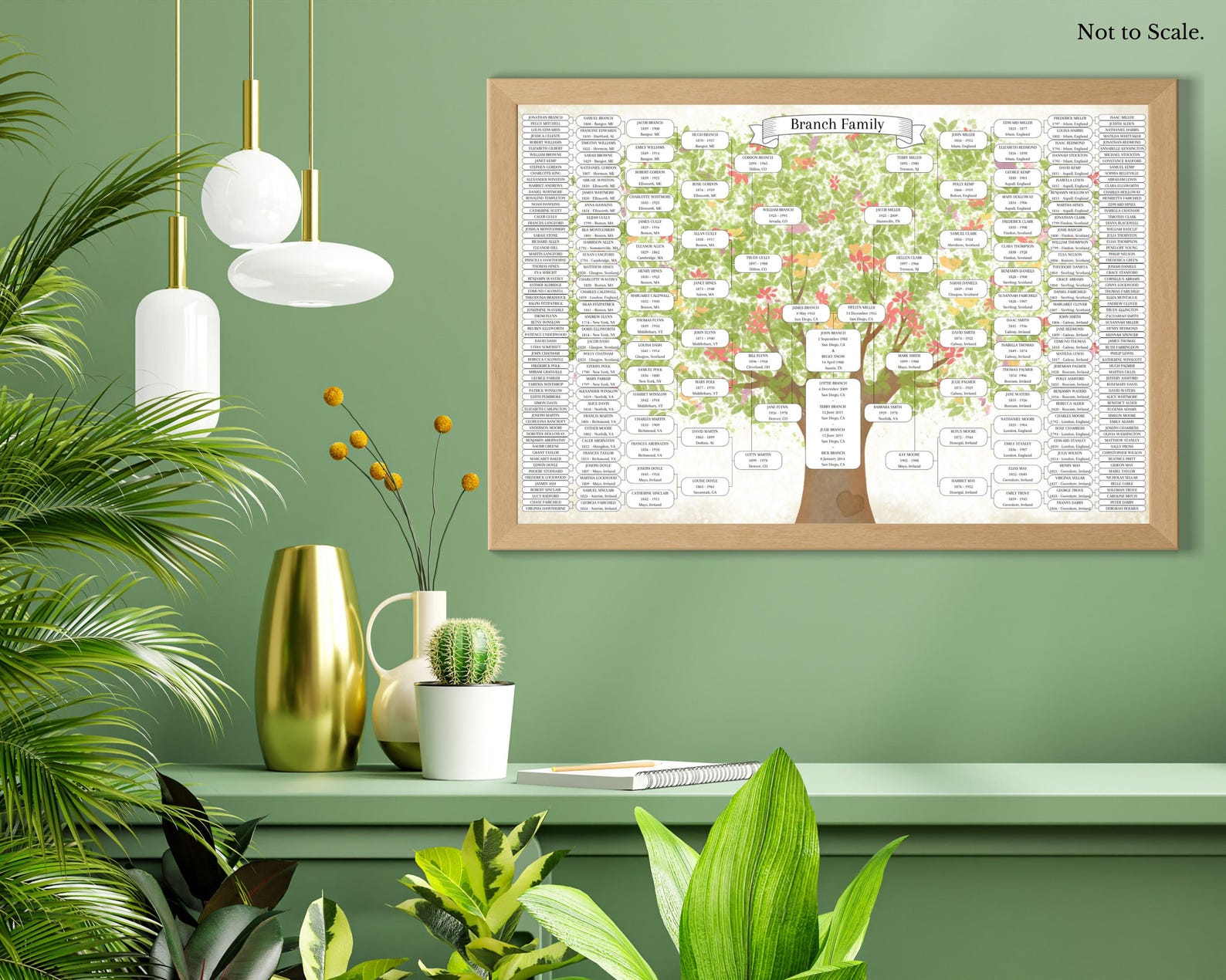 Family Tree Template ~ 9 Generation Family History Chart ~ Genealogy ...