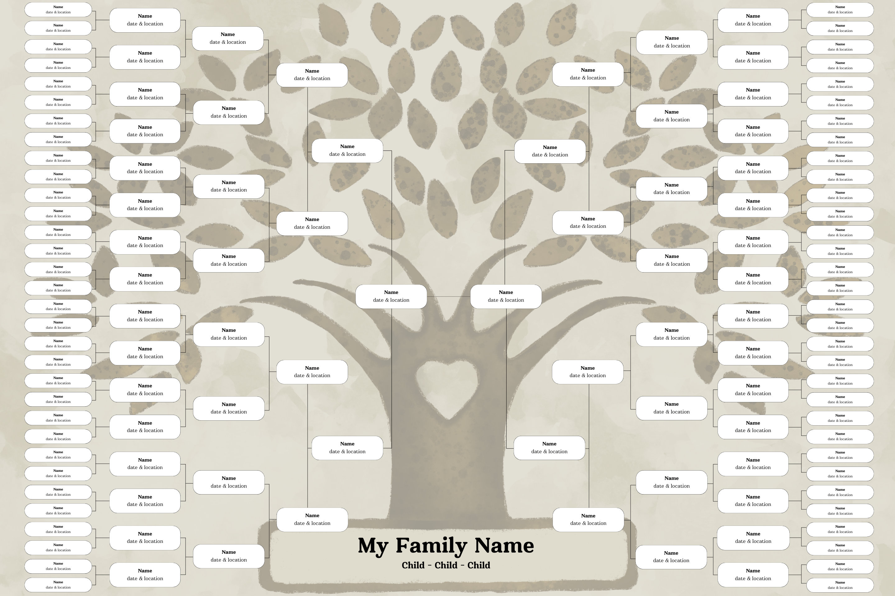 Cool Family Tree Templates