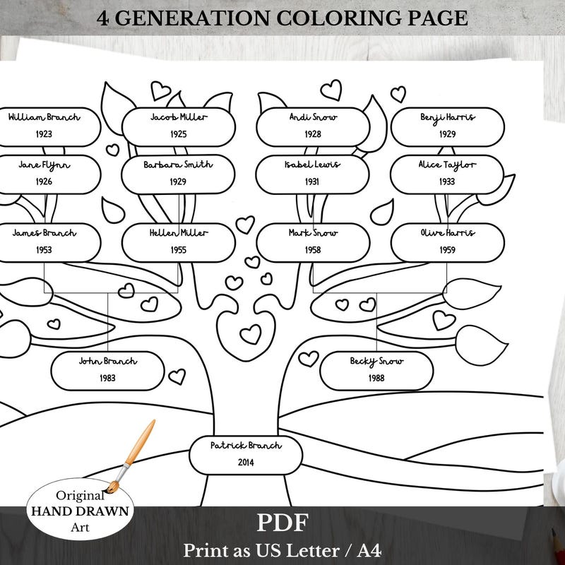 My Family Tree Download - Etsy UK