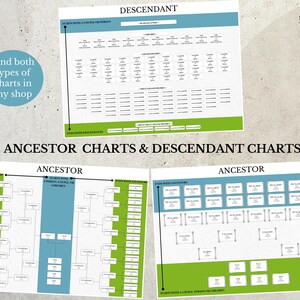 Printable Family Tree Chart 6 Generation Canva Template Ancestry ...