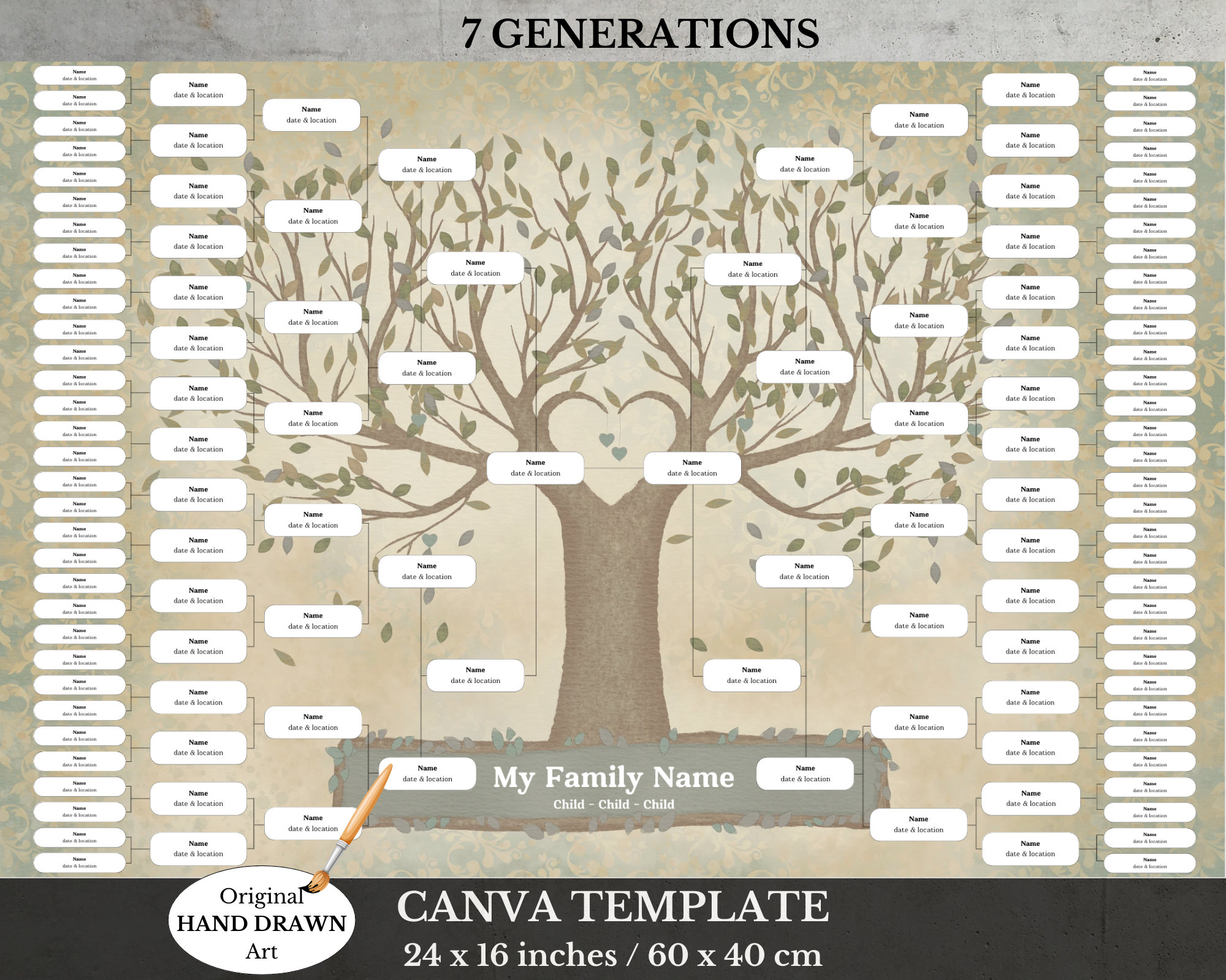 Family Tree Poster Template