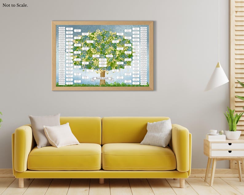 7 Generation Family Tree Template ~ Blank Ancestry Chart ~ DIY ...