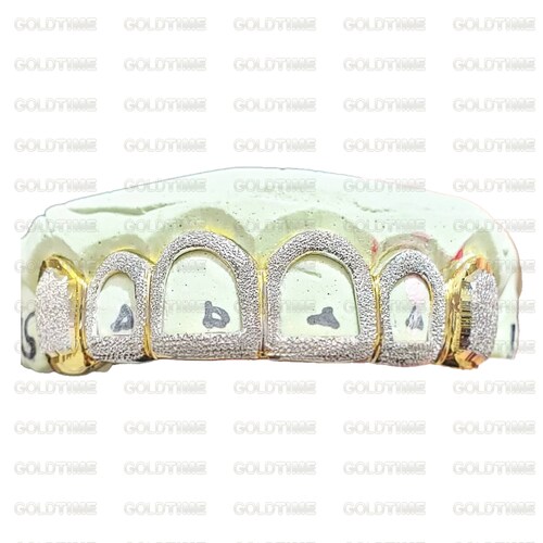 Custom Grillz 10k Gold Teeth Open Face Yellow Gold Grillz Real - Etsy