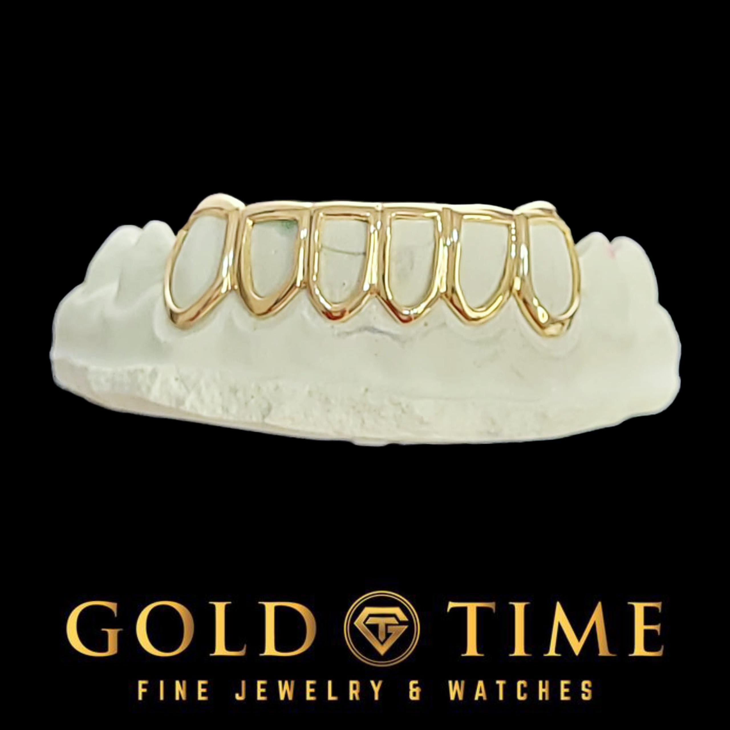 Open Face Gold Grill Buy Top 8 Open Face Grillz In 10K Yellow Gold