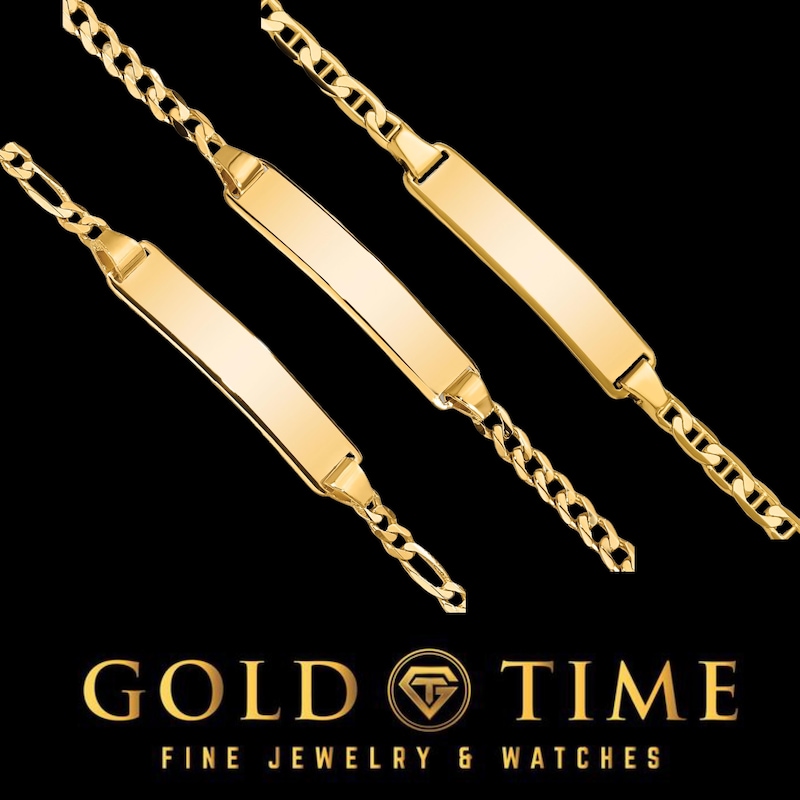 14k Id Bracelet 5 Inch - Etsy