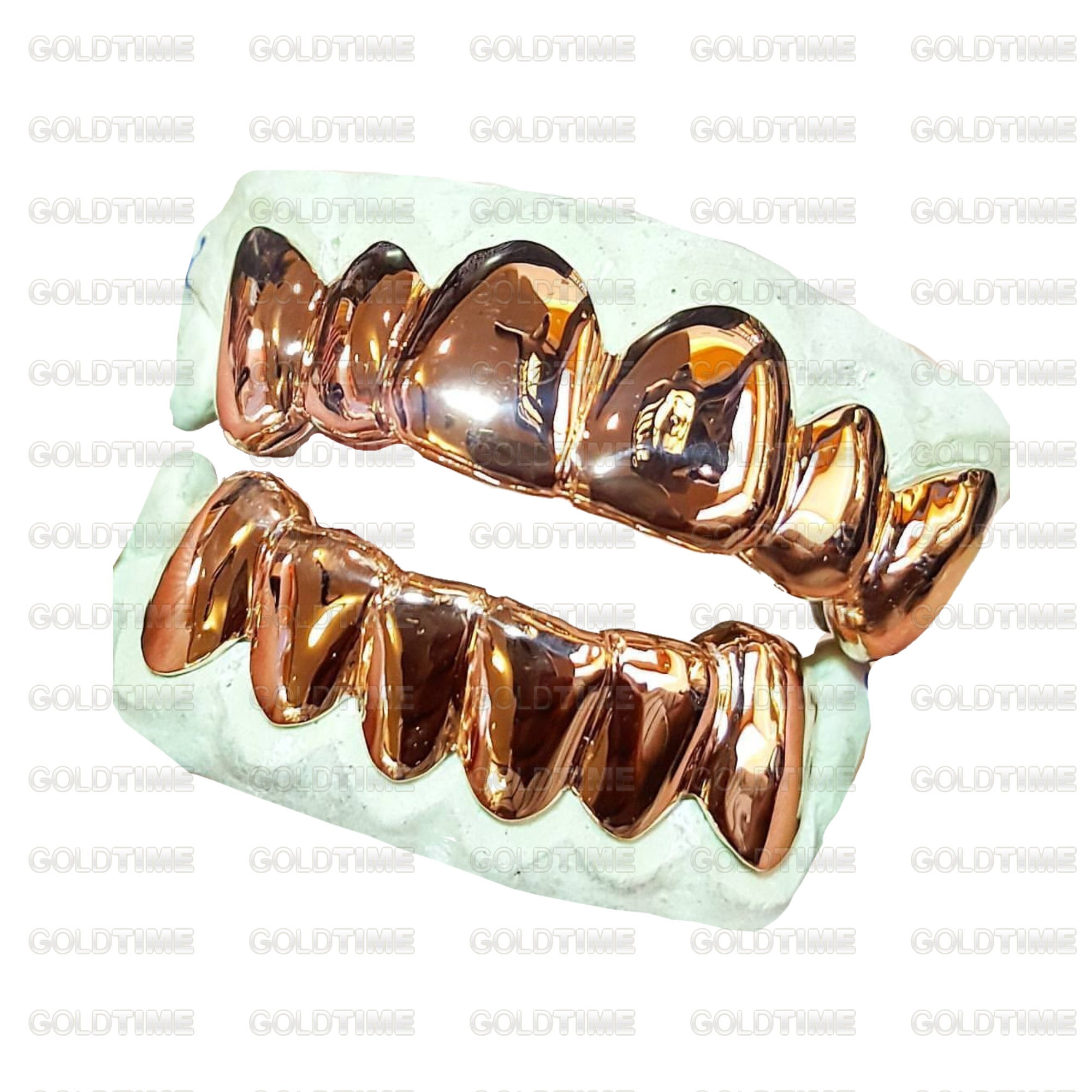 Custom Classic Solid Genuine Gold Grillz Top/bottom/set Dental - Etsy