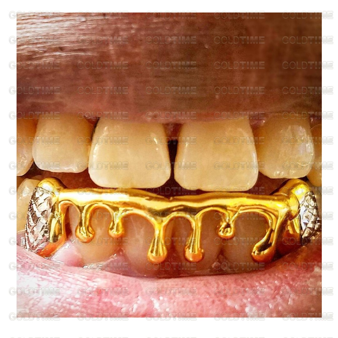 Custom Handmade Two Tone Melting Drip Box Diamond-cut Canines Designer ...