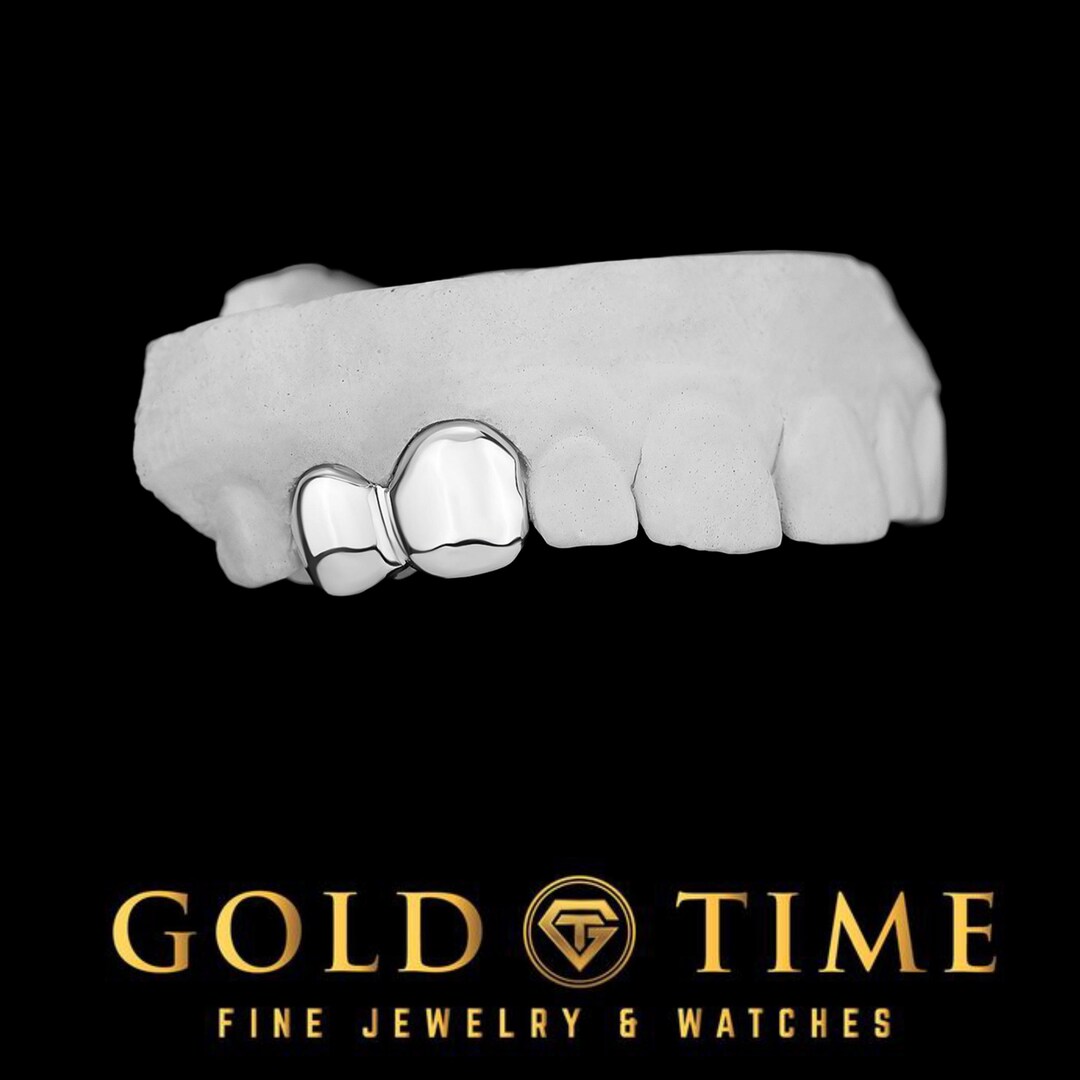 Custom Handmade Grillz - Solid Double Caps Classic Design - 10k, 14k ...