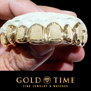 Custom Luxury Grillz - 6-piece With Diamond-dust Box Design - Silver ...