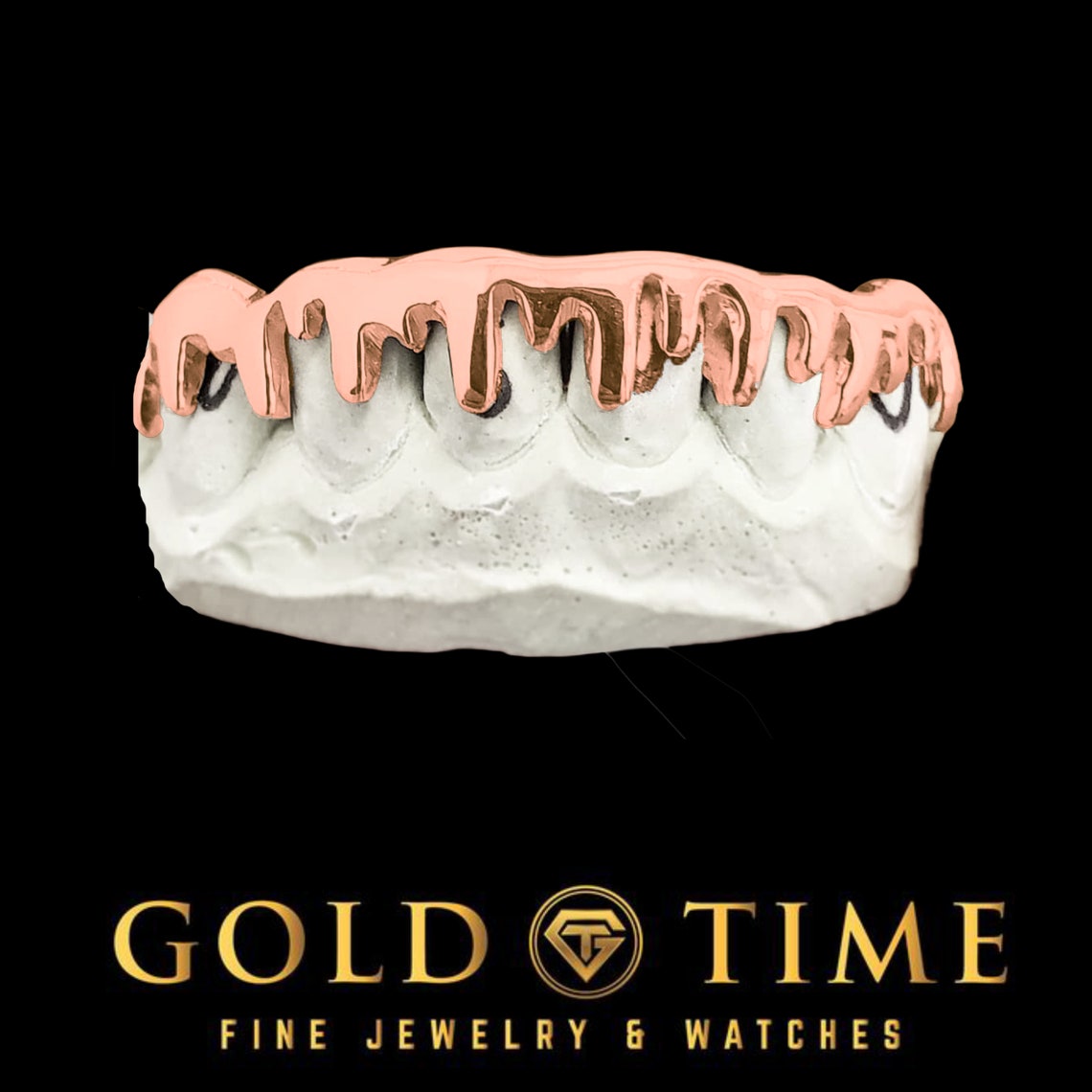 Custom 8 Piece Drip Grillz: Handmade Silver or Gold Tooth Caps ...