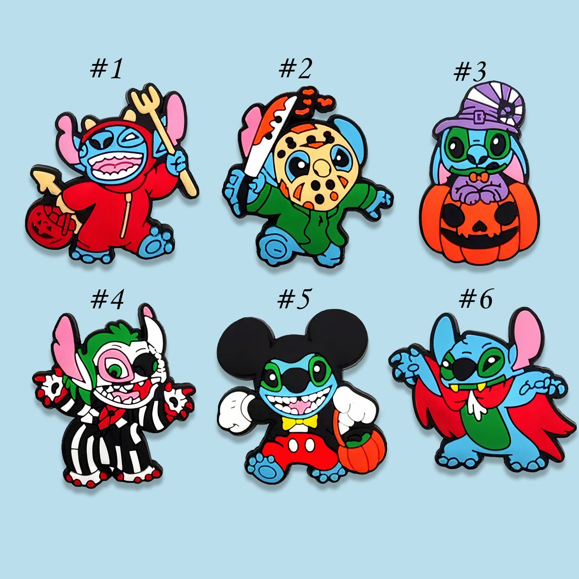Stitch Shoe Charms, Stitch Croc Charms, Horror Shoe Charm, Stitch ...