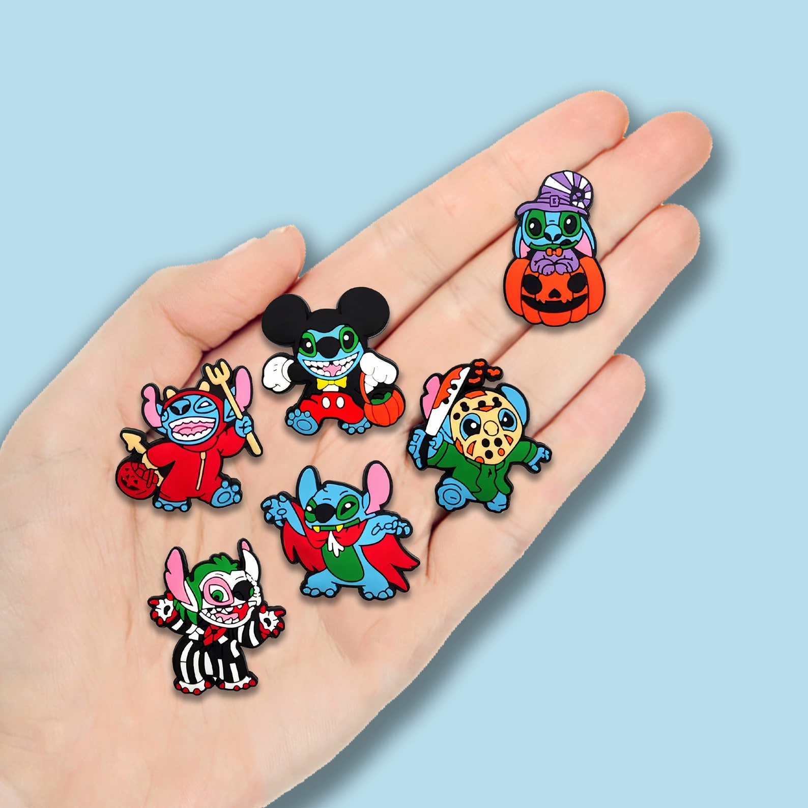 Stitch Shoe Charms, Stitch Croc Charms, Horror Shoe Charm, Stitch ...