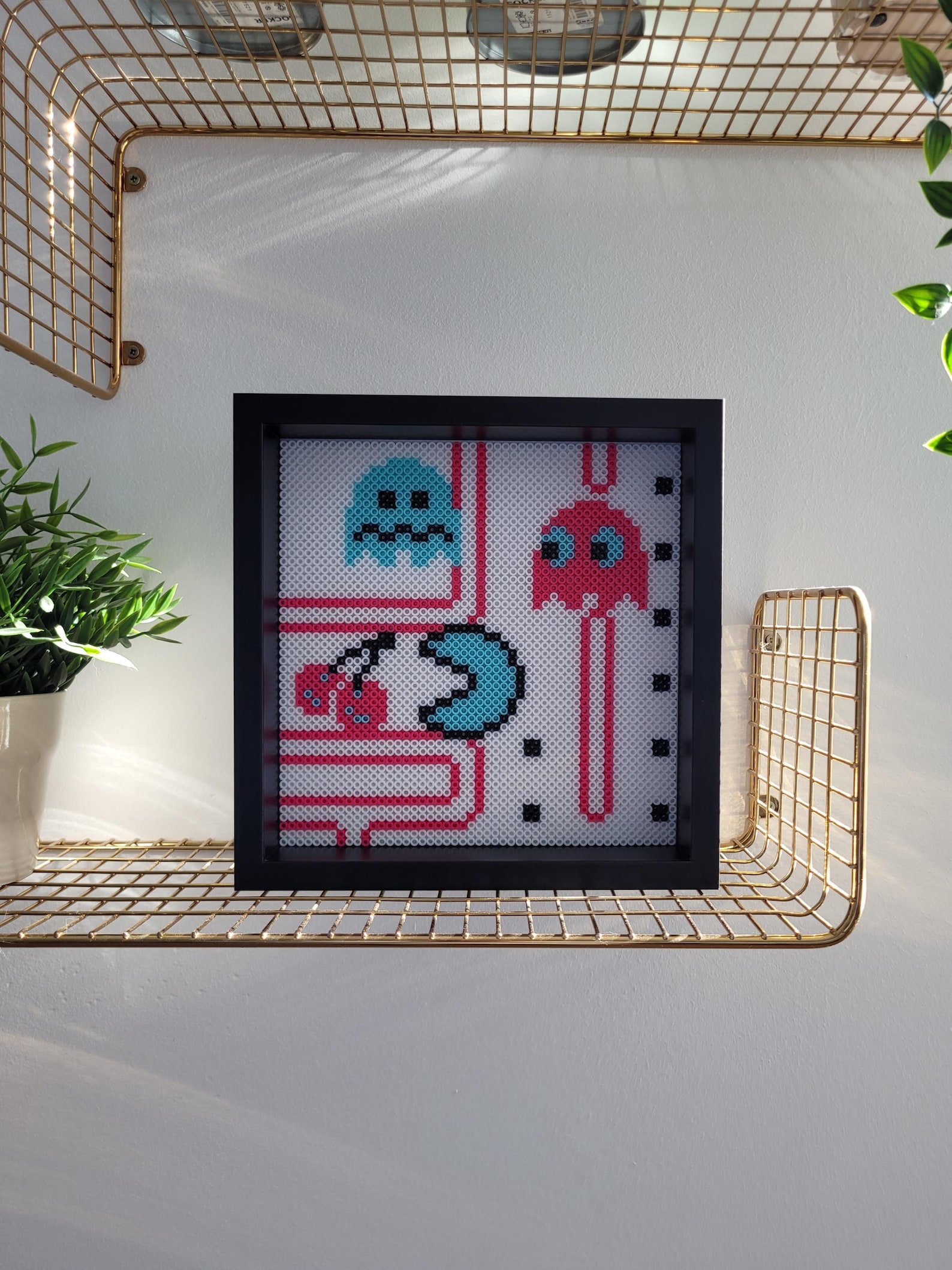 Pac-man Fuse Bead Pixel Art | Nintendo Art | Gamer Gift | Perler Beads ...