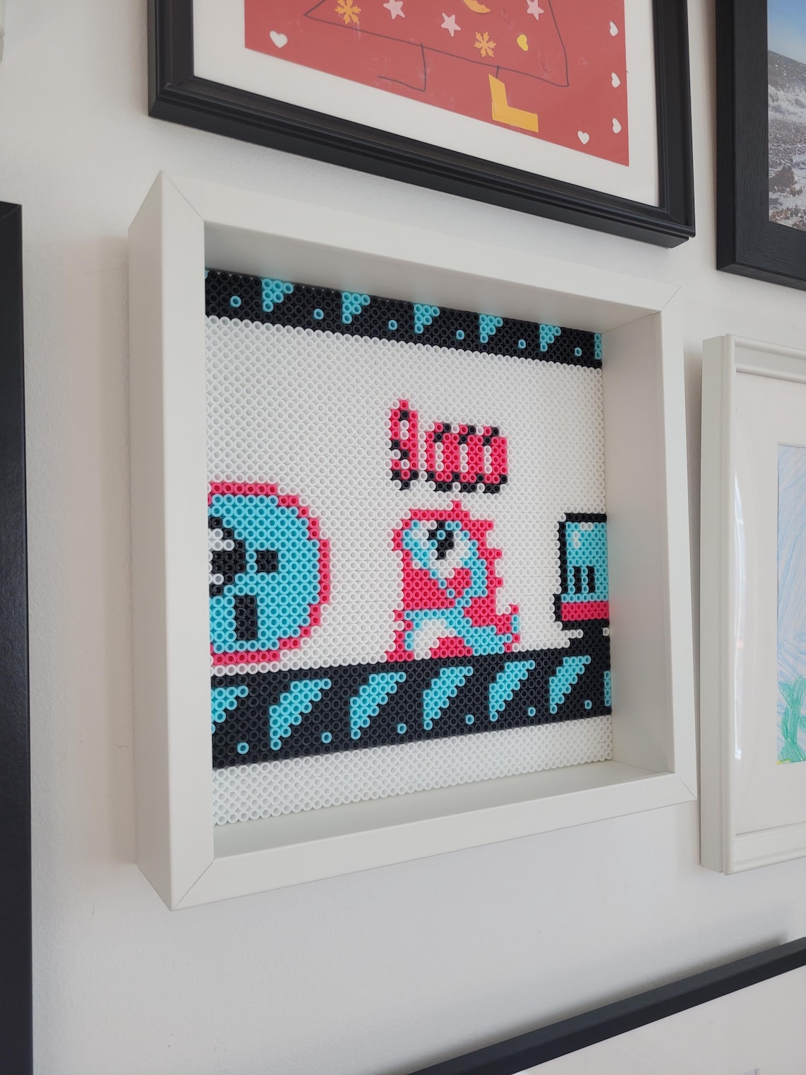 Bubble Bobble Fuse Bead Pixel Art | Nintendo Art | Gamer Gift | Perler ...