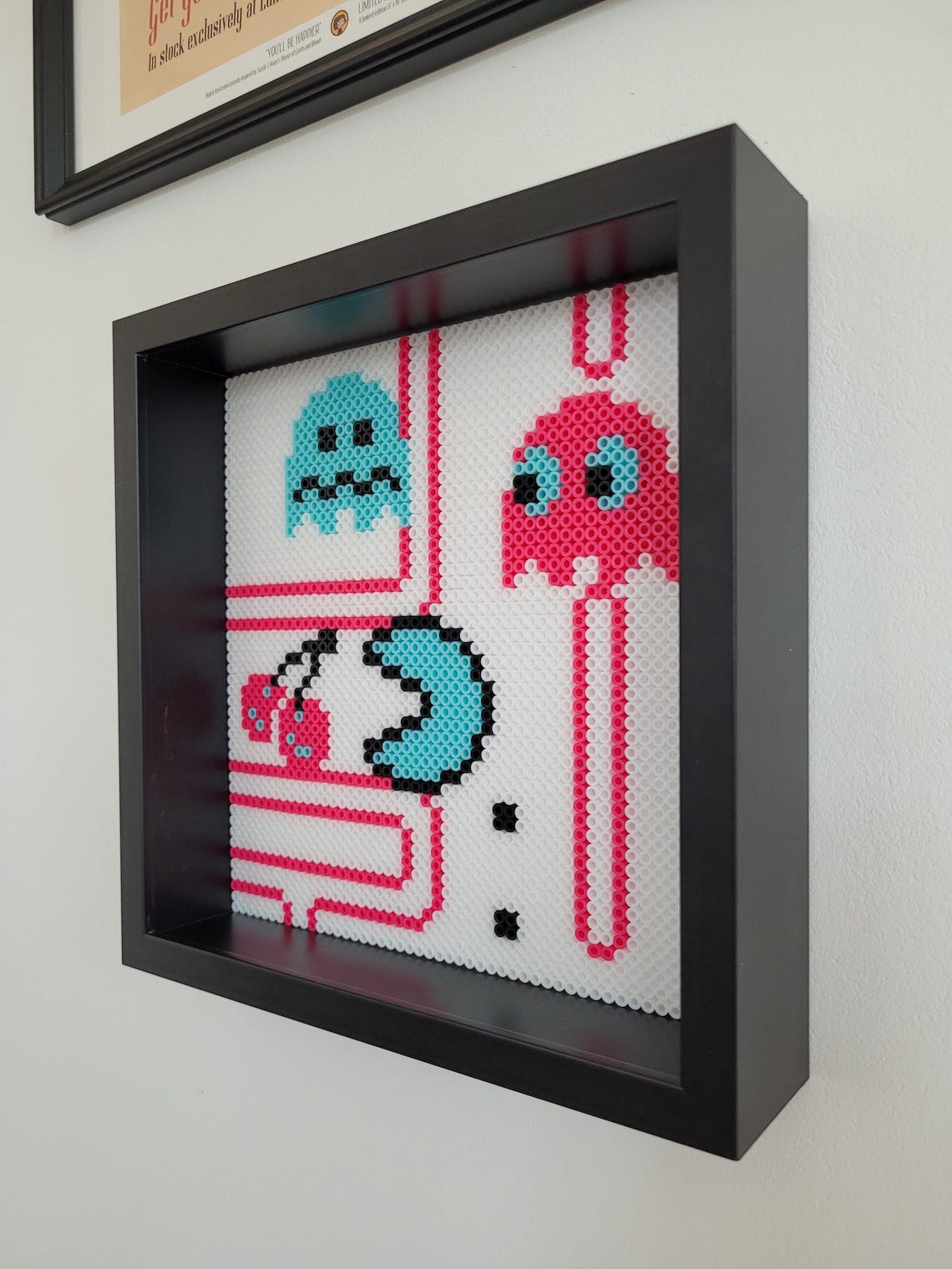 Pac-man Fuse Bead Pixel Art | Nintendo Art | Gamer Gift | Perler Beads ...