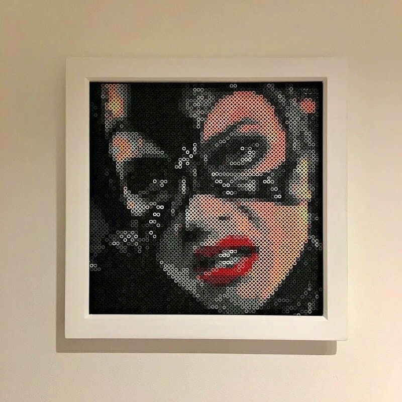 Catwoman Pixel Art Batman Returns Gift Perler Beads Hama - Etsy Denmark