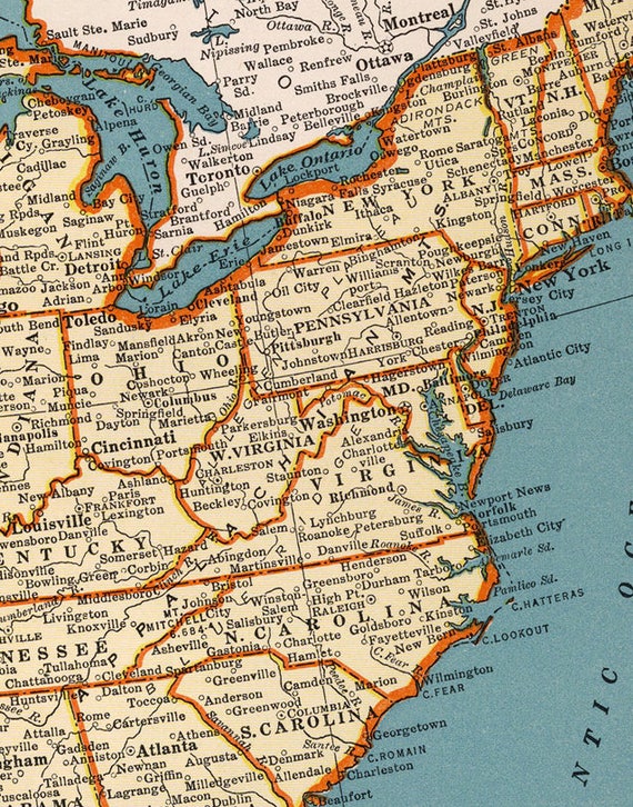 Us Map Of Northern States