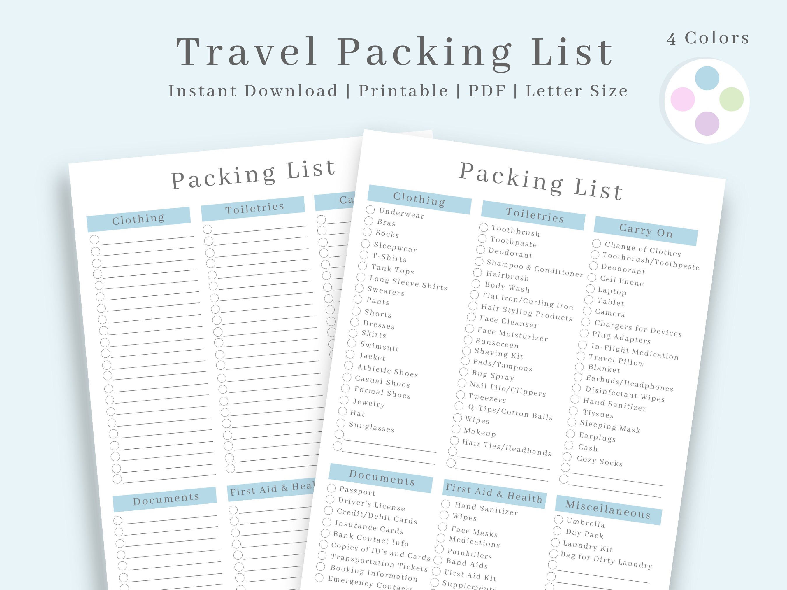 Winter Vacation Packing Checklist