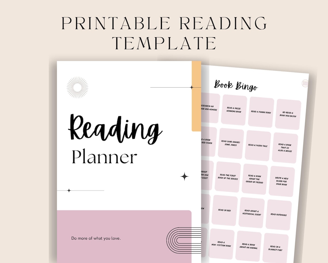 Reading Planner Printable: Book Tracker, TBR List & Reading Goals (PDF ...