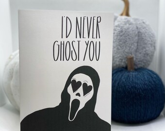 Ghostface Card - Etsy