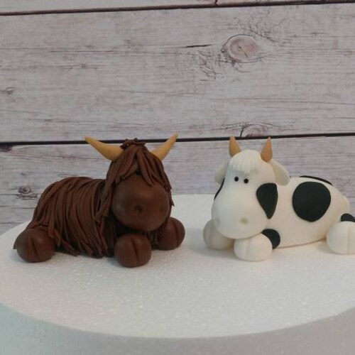 Paper & Party Supplies Highland Cow Cake Topper etna.com.pe