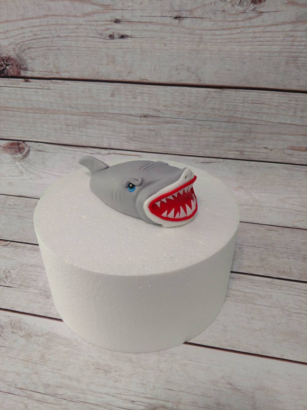 Fondant Shark Cake Topper - Fondant Shark Head - Fondant Shark - Etsy