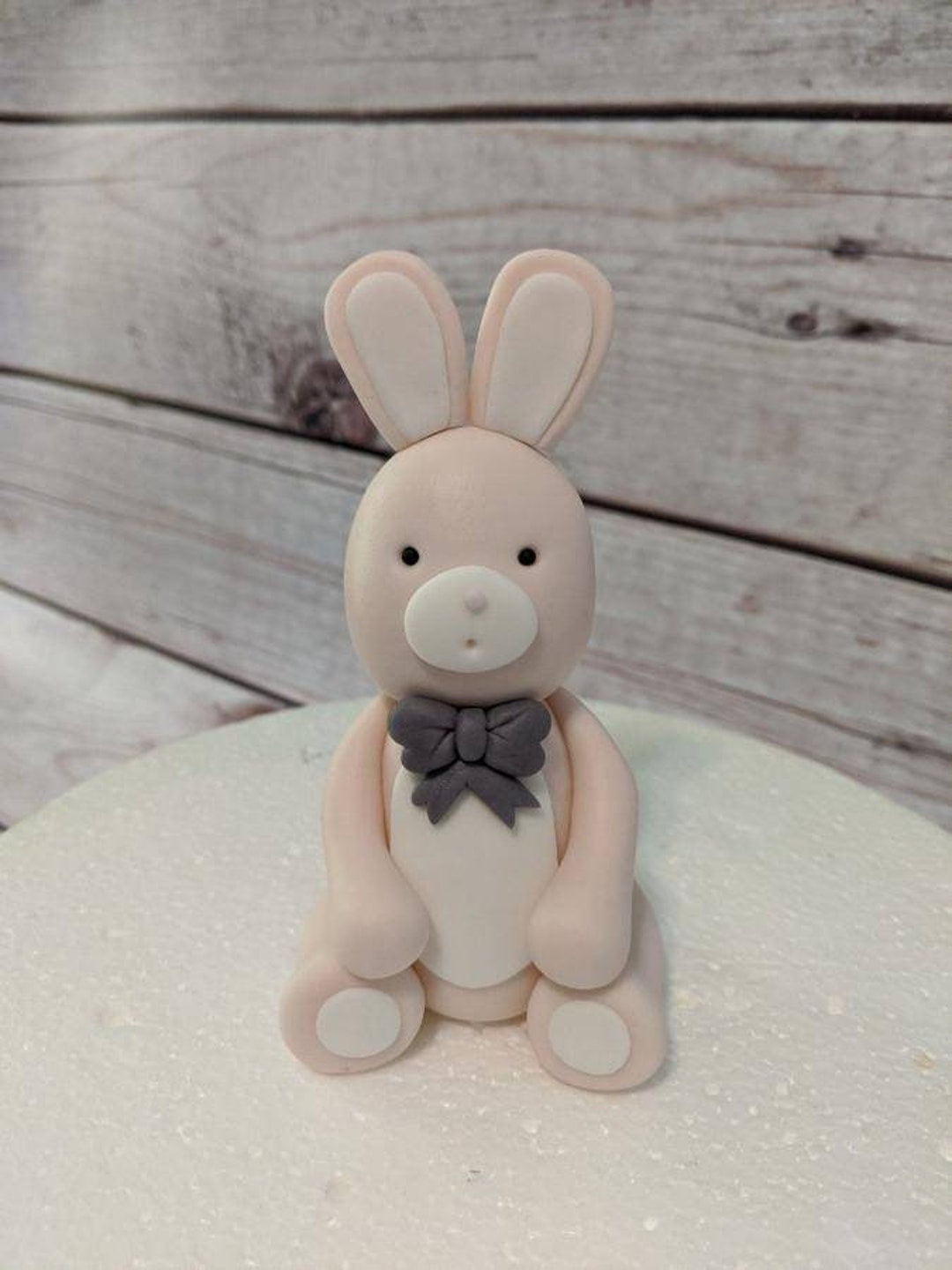 Fondant Bunny Cake Topper - Fondant Rabbit - Bunny Cake - Easter Cake ...