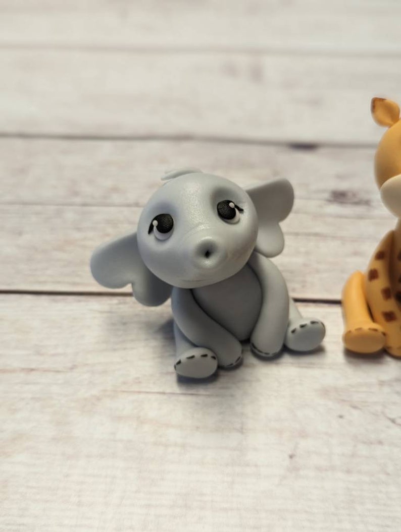 Fondant Safari Animals Cake Toppers Fondant Animals Fondant - Etsy