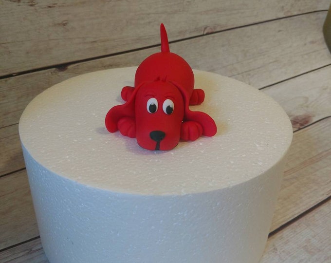 Fondant Red Dog Cake Topper Fondant Dogs Dog Lover Party - Etsy
