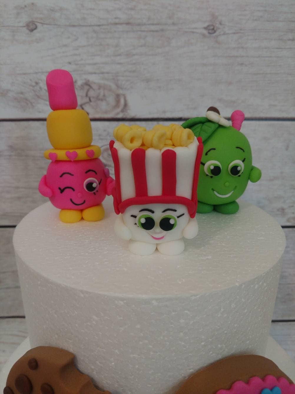 Fondant Shopping Inspired Character Cake Toppers Birthday | Etsy