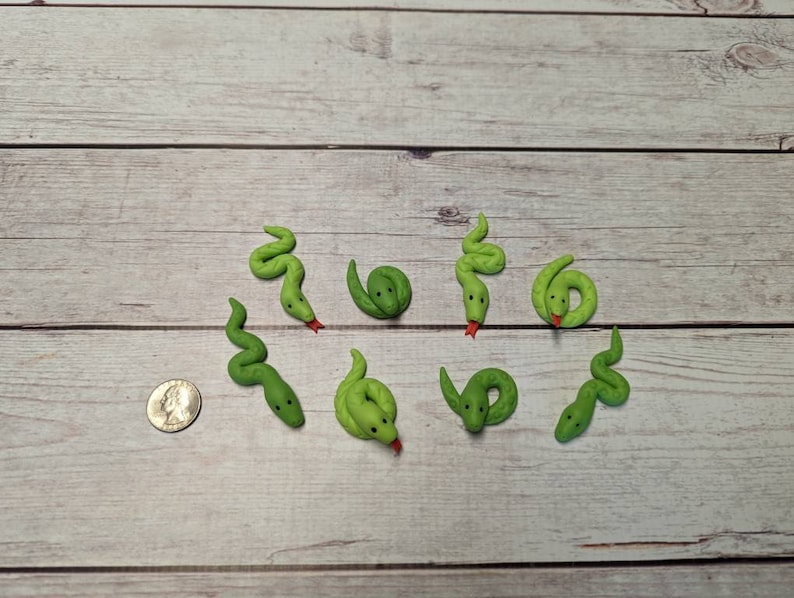 Fondant Snakes Snake Cupcake Toppers Jungle Fondant - Etsy