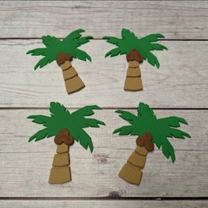 Fondant 2D Palm Trees - Add-on Palm Trees - Palm Tree Cake Toppers ...