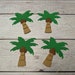 Fondant 2D Palm Trees Add-on Palm Trees Palm Tree Cake Toppers Fondant ...