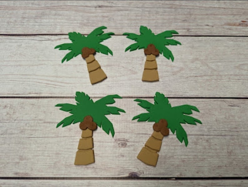 Fondant 2D Palm Trees Add-on Palm Trees Palm Tree Cake - Etsy
