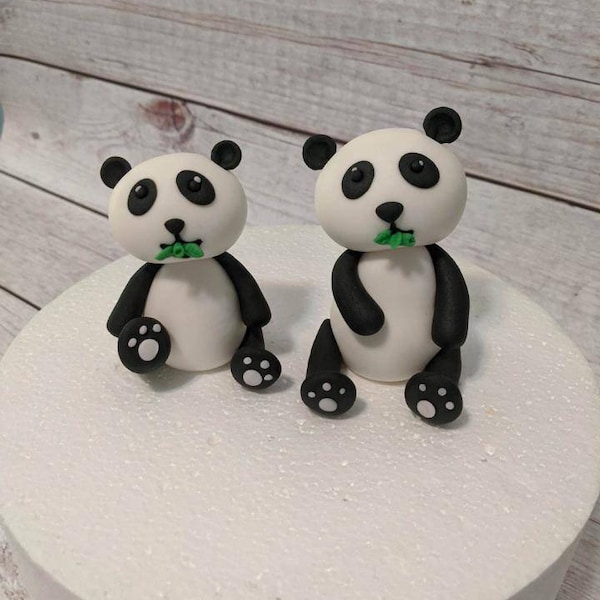 Panda Cake Topper - Etsy