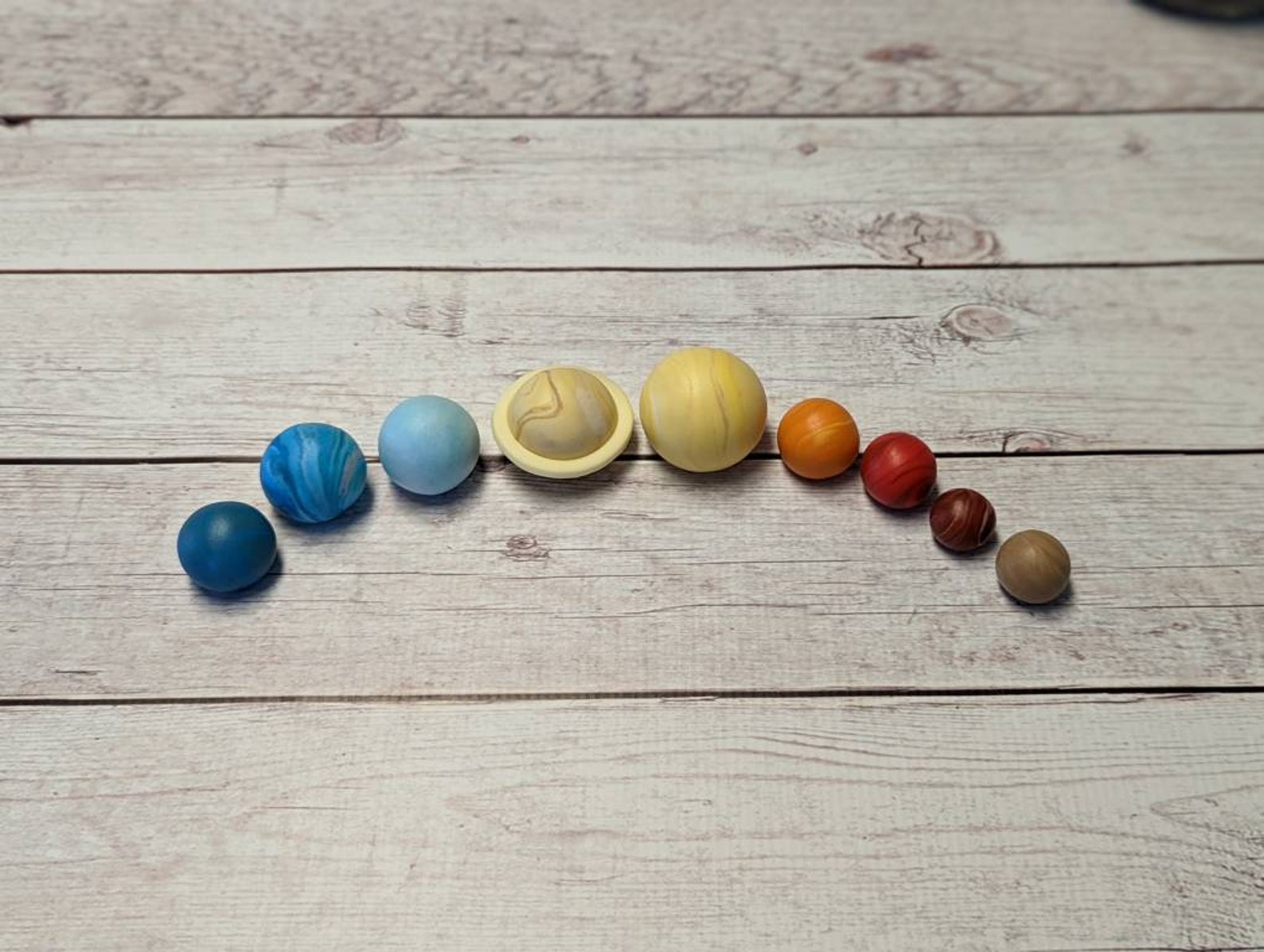 Fondant Planets Planet Cake Toppers Neutral Color Fondant | Etsy