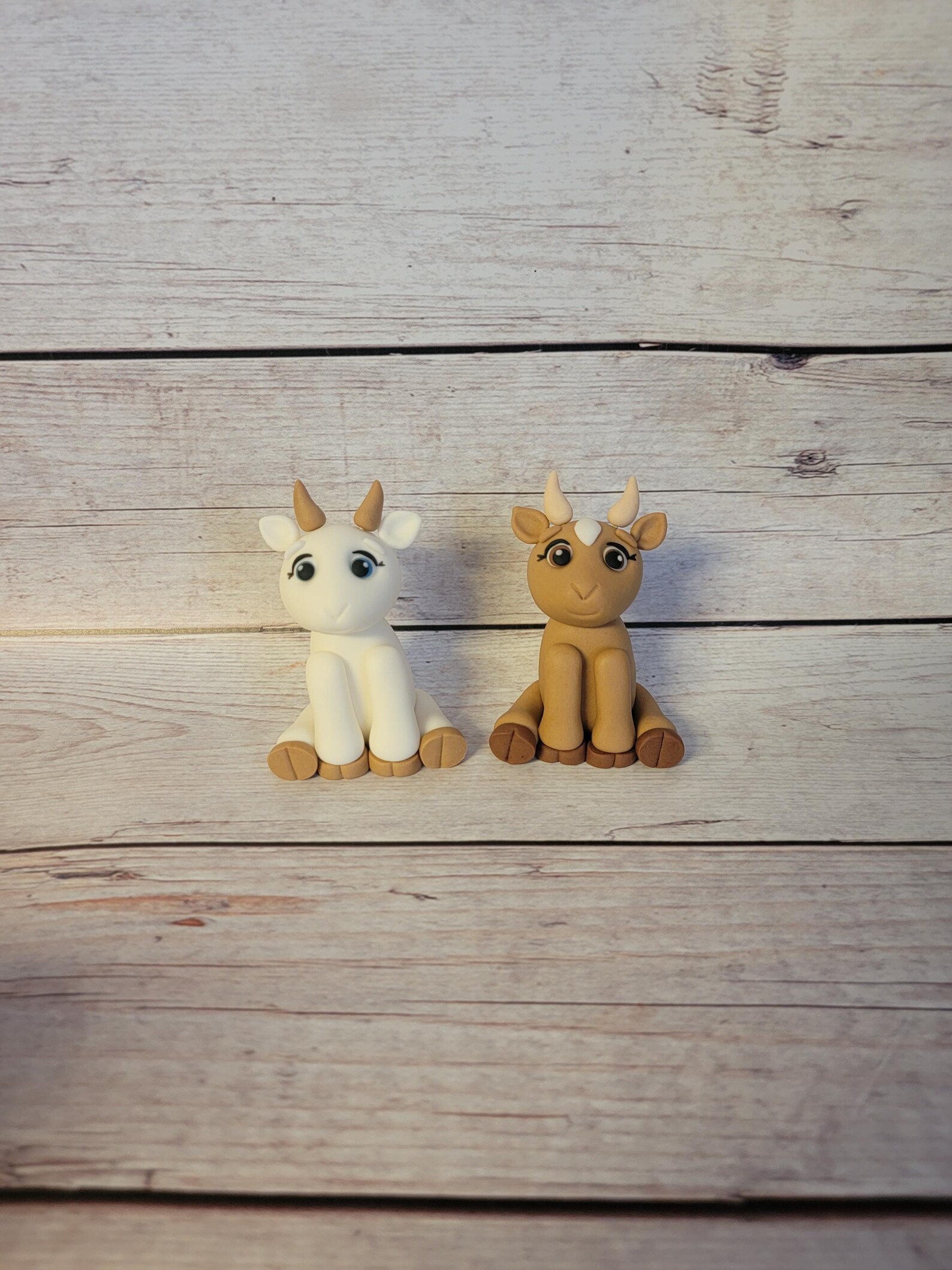 Fondant Goat Farm Animals - Fondant Farm Cake Topper - Fondant Flowers ...