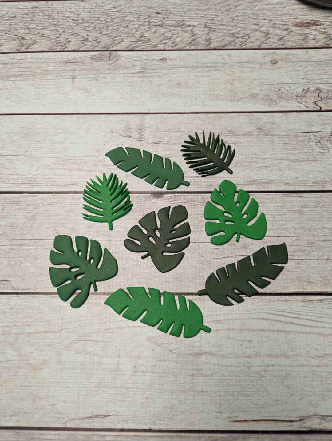 Fondant Tropical Leaves - Leaf Cake Toppers - Safari Party - Etsy