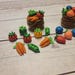 Fondant Fruit and Vegetable Cake Toppers - Veggie Cupcake Toppers ...
