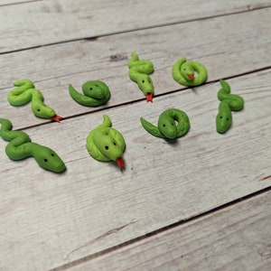 Fondant Snakes | Snake Cupcake Toppers | Jungle Fondant | Safari ...