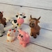 Fondant Farm Animals - Fondant Farm Cake Topper Fondant Pig Cow Sheep ...