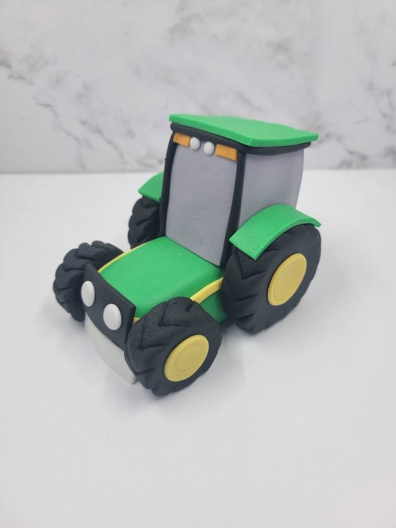 Fondant Tractor Farm Tractor Cake Topper - Etsy