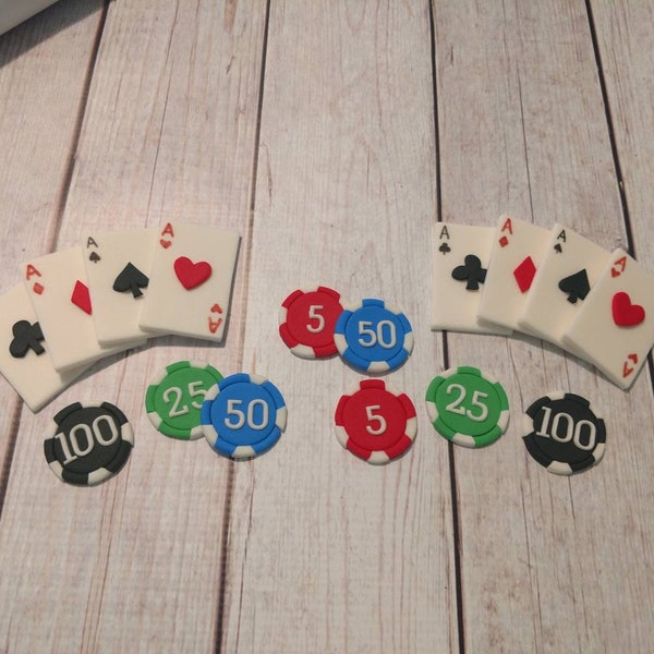 Playing Card Cake Topper - Etsy