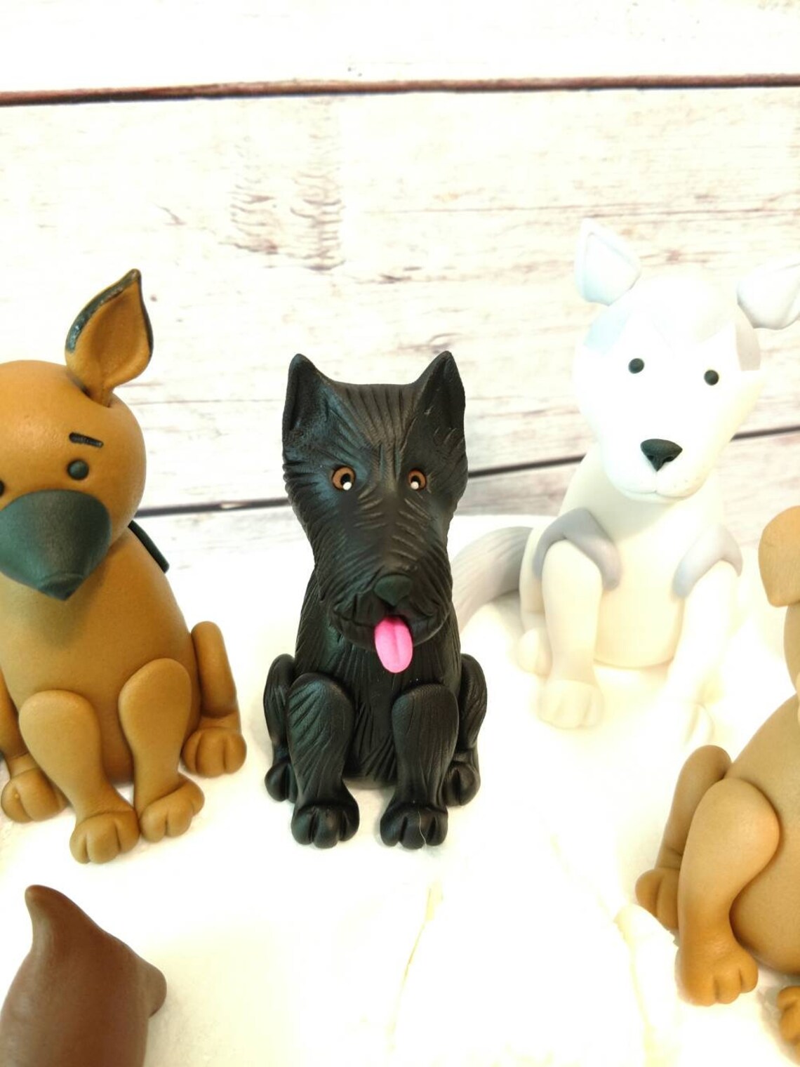 Fondant Dog Cake Toppers Fondant Dogs Dog Lover Party | Etsy