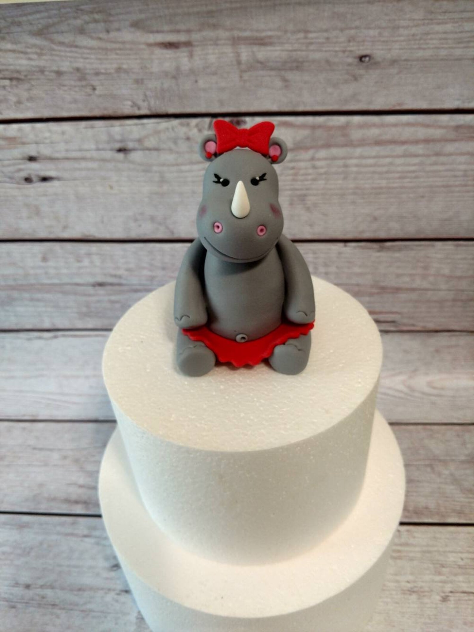 Fondant Rhino Cake Topper Rhino Cake Topper Rhino Party | Etsy