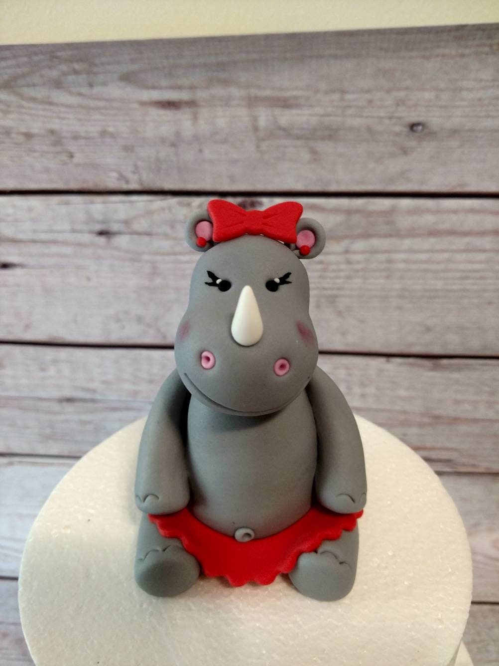 Fondant Rhino Cake Topper Rhino Cake Topper Rhino Party | Etsy