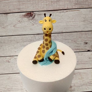 Fondant Giraffe Cake Topper - Giraffe Cake Topper - Fondant Giraffe ...