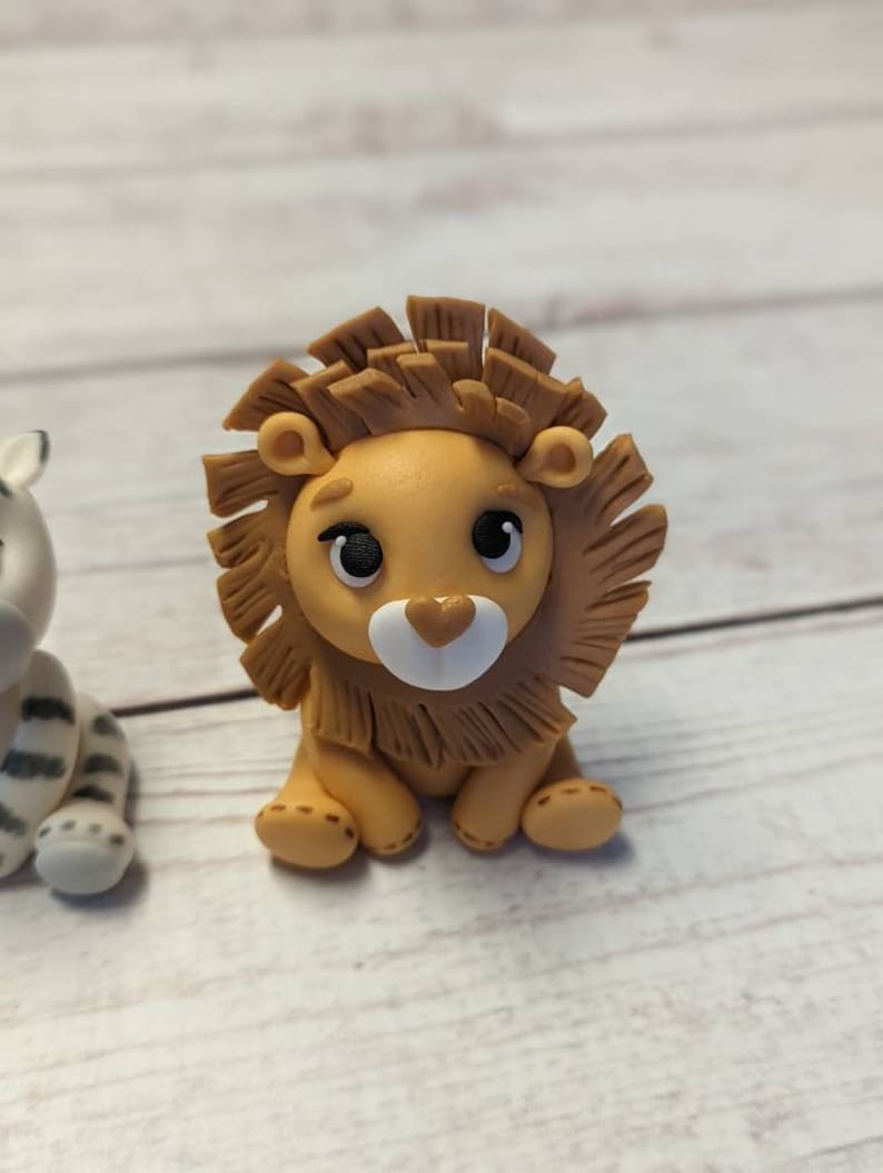 Fondant Safari Animals Cake Toppers Fondant Animals Fondant - Etsy